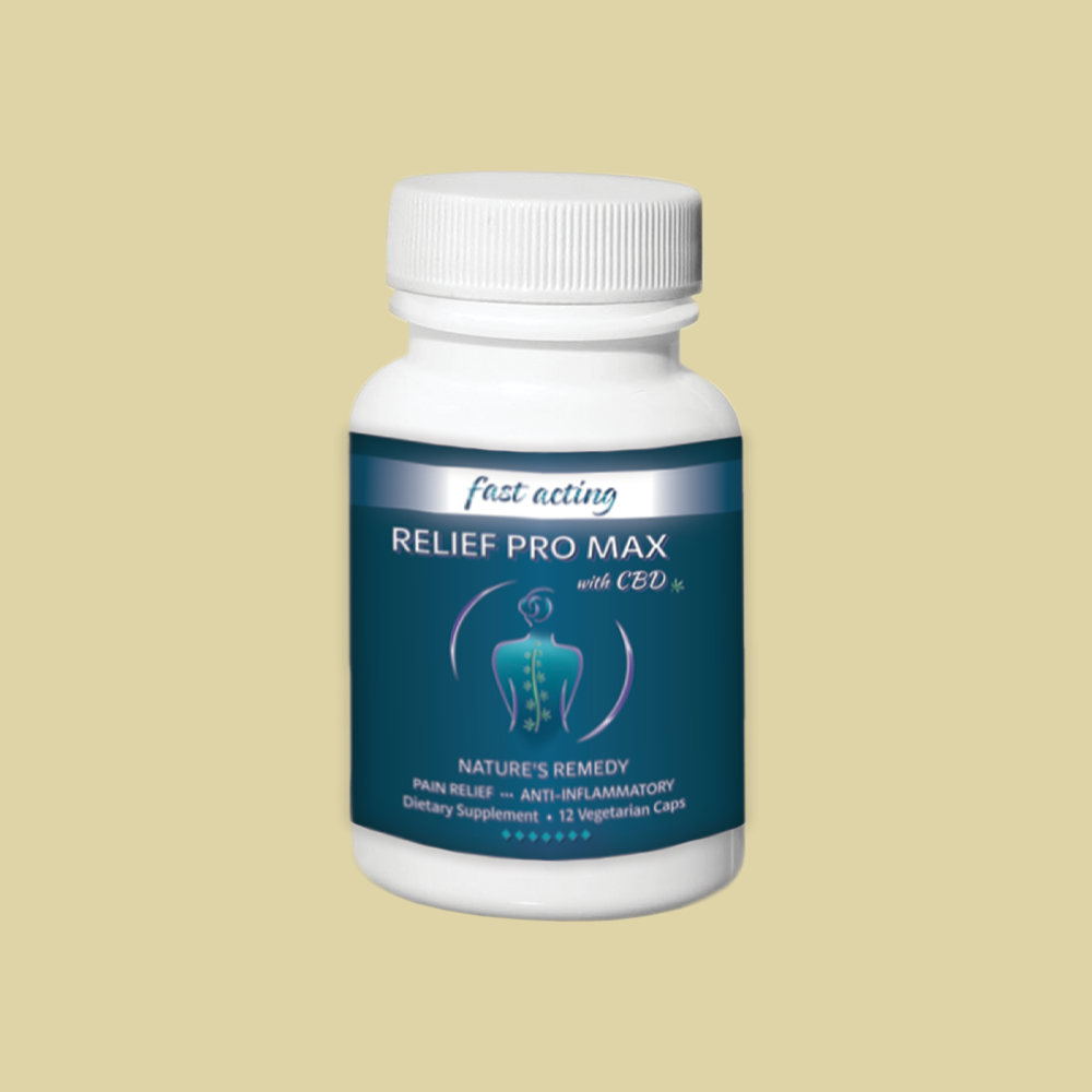 Relief Pro Max - Pain and Inflammation Relief Plus CBD - Naturally! (12 ...